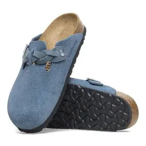 BIRKENSTOCK Boston Braided Suede Leather Sandals 'elemental