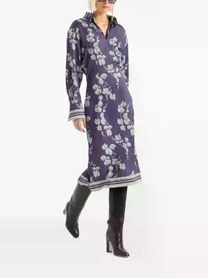 GENNY Floral-print Midi Dress