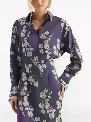 GENNY Floral-print Midi Dress