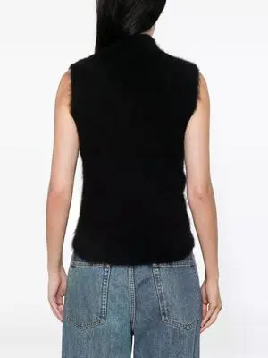 AROVESCIO Brushed-finish Sleeveless Sweater