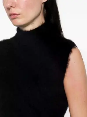 AROVESCIO Brushed-finish Sleeveless Sweater