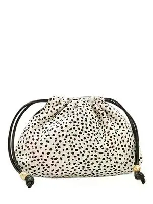 BIAGINI Small Peggy Animal-print Clutch Bag - Neutrals