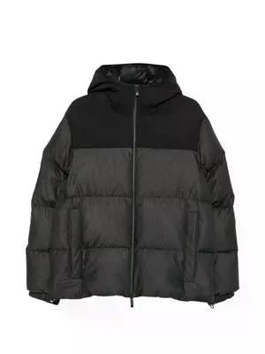 Moncler Logo-patch Padded Jacket - Grey