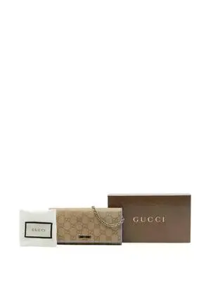 Gucci 2000-2015 Gg Canvas Wallet On Chain Shoulder Bag