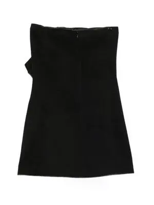 7 For All Mankind Bow-detail Strapless Mini Dress