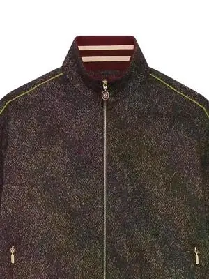 Drole De Monsieur Tweed Track Jacket - Brown