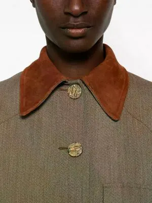 Moschino 1990s Herringbone Button-up Jacket