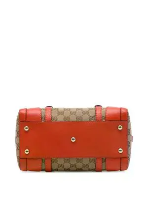 Gucci 2016-2026 Small Gg Canvas Belted Boston Bag Satchel