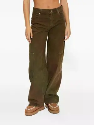 Moncler Logo-patch Cargo Pants - Brown