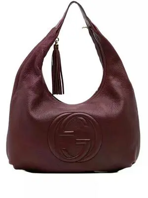 Gucci 2016-2026 Calfskin Soho Hobo Bag - Red