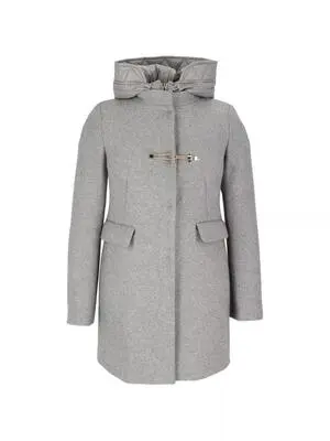 FAY Toggle Double-breasted Coat - Grey