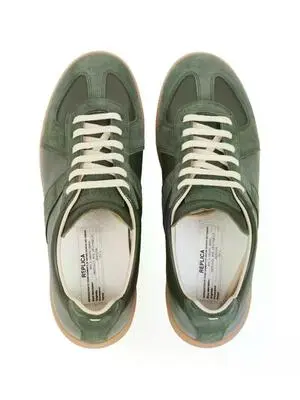 MAISON MARGIELA Replica Panelled Sneakers - Green