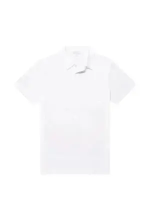 Sunspel Riviera Sea Island Polo Shirt - White