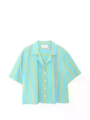 Xirena Thea Striped Cotton Shirt - Blue