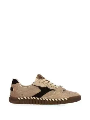 COLORS OF CALIFORNIA Tahoe Pony-hair Whipstitch Sneakers - Neutrals