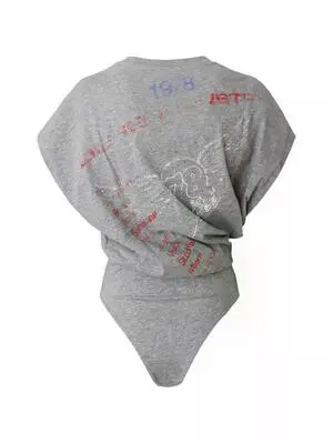 DIESEL® Graphic-print Bodysuit - Grey