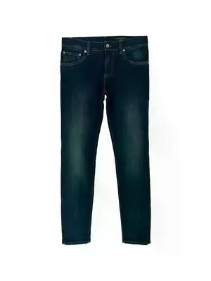 Dolce & Gabbana Logo-patched Skinny Jeans - Blue