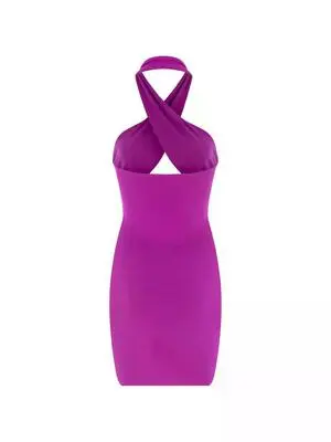Zeynep Arçay Crossover Cutout-detail Mini Dress