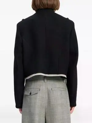 ANN DEMEULEMEESTER Double-breasted Cropped Jacket
