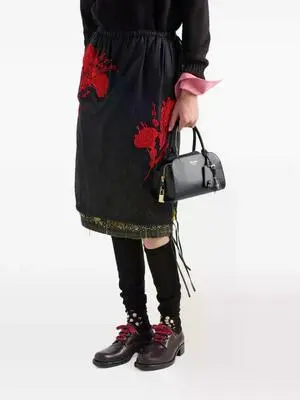 Prada Embroidered Organdy Midi-skirt