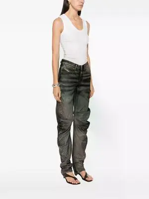 DIESEL® Faded-effect Panelled Jeans