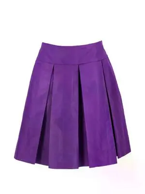 Prada Pleated Mini Skirt - Purple