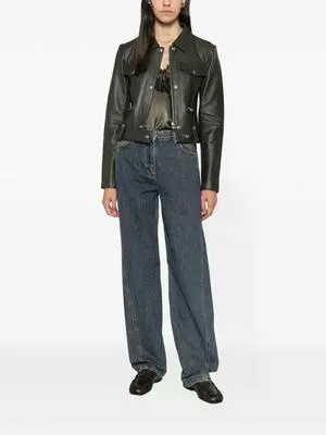 IRO PARIS Panelled Leather Jacket