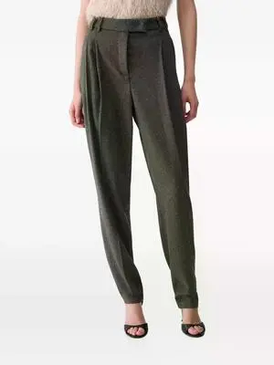 Liu Jo Tweed Trousers - Green