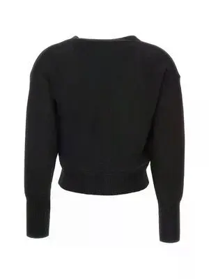KANGRA V-neck Cropped Cardigan - Black