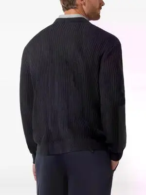 Paul & Shark Ribbed-knit Typhoon® Platinum Sweater