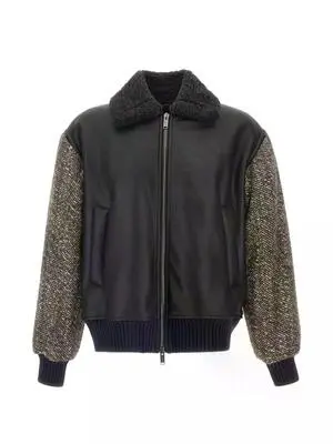 Iceberg Faux-leather Panel Jacket
