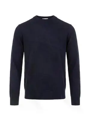 PAOLO PECORA Crew-neck Knitted Sweater - Blue