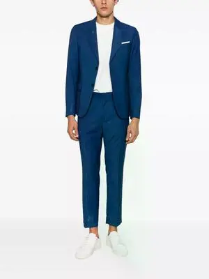 DANIELE ALESSANDRINI Peak-lapels Single-breasted Suit - Blue