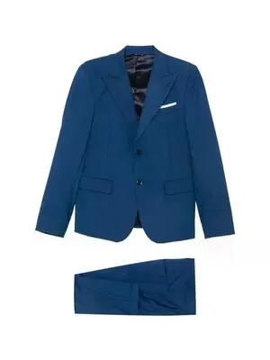 DANIELE ALESSANDRINI Peak-lapels Single-breasted Suit - Blue