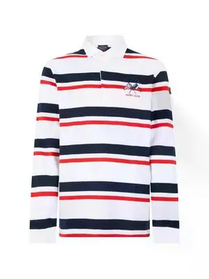Paul & Shark Striped Long-sleeve Polo Shirt