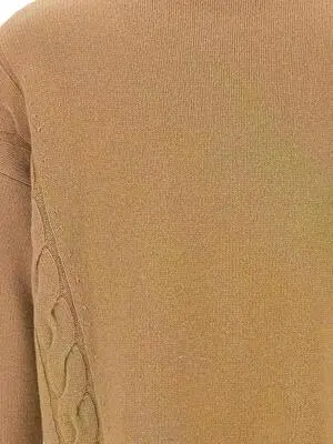 KANGRA Cable-knit High-neck Sweater