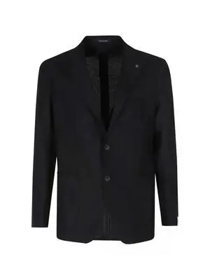 Tagliatore Single-breasted Notched-lapels Blazer - Blue