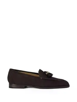 DOUCAL'S Tassel-detail Suede Loafers - Brown