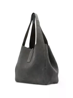 Hogan Logo-plaque Suede Tote Bag