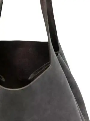 Hogan Logo-plaque Suede Tote Bag