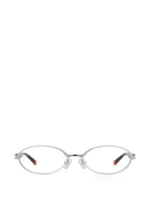 GENTLE MONSTER Oatt 02 Oval-frame Glasses - Silver