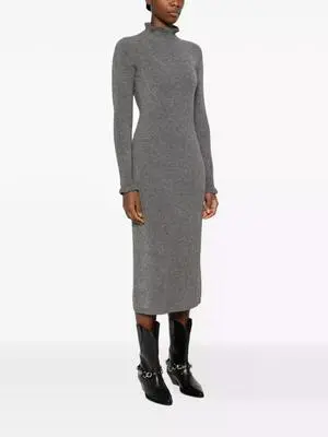 AROVESCIO Ruffle-trim Knitted Dress