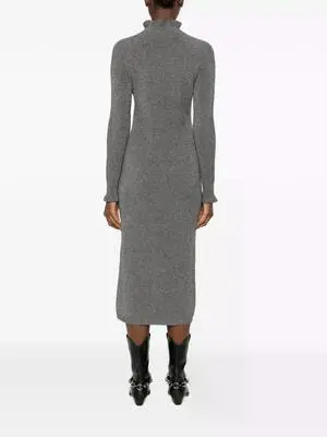 AROVESCIO Ruffle-trim Knitted Dress