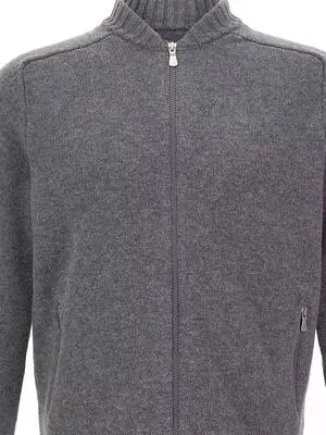 GRAN SASSO Zip-up Wool Cardigan