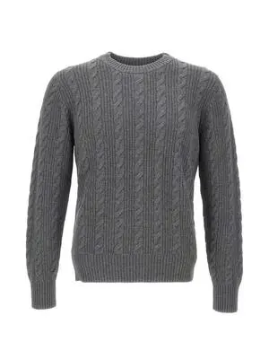 KANGRA Cable-knit Sweater - Grey