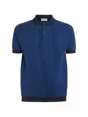 John Smedley Grenock Merino Wool Polo Shirt - Blue