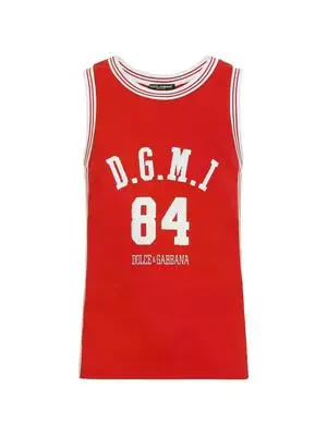 Dolce & Gabbana Tank Top With Patch - Red