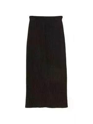 AROVESCIO Ribbed-knit Skirt - Brown