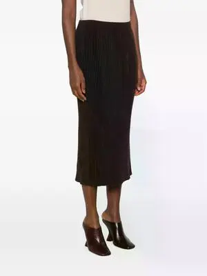 AROVESCIO Ribbed-knit Skirt