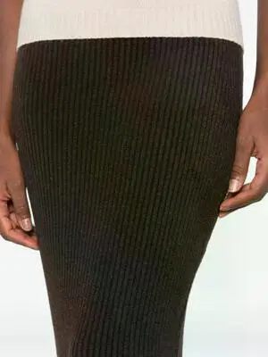 AROVESCIO Ribbed-knit Skirt